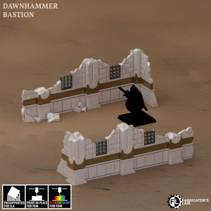 3D Printable Dawnhammer Bastion - Sample by Fabricator's Lair
