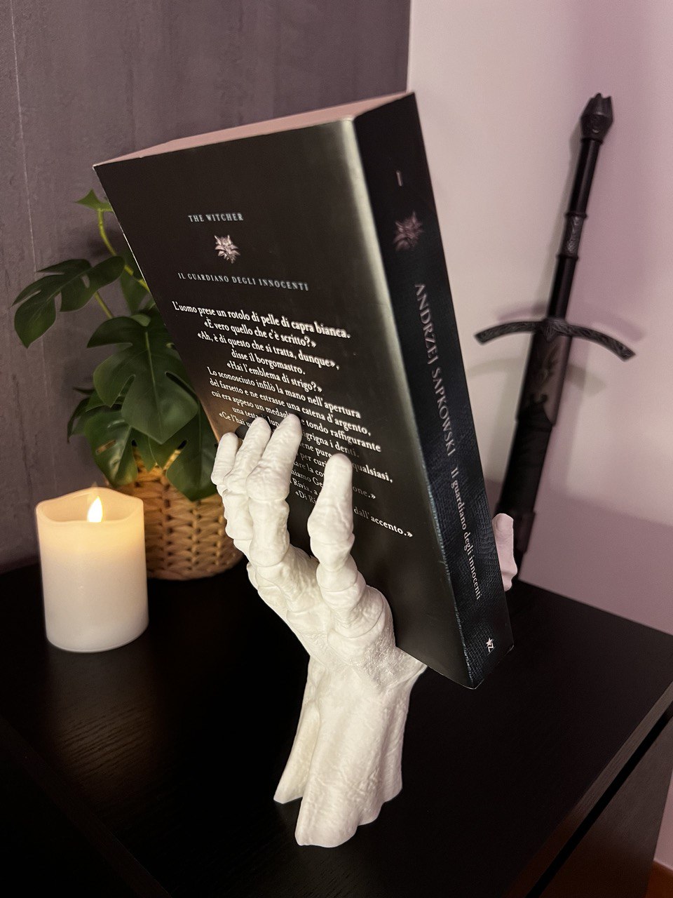 3D Printable Skeleton Hand Book Holder Decorative Stand by Booknook of ...