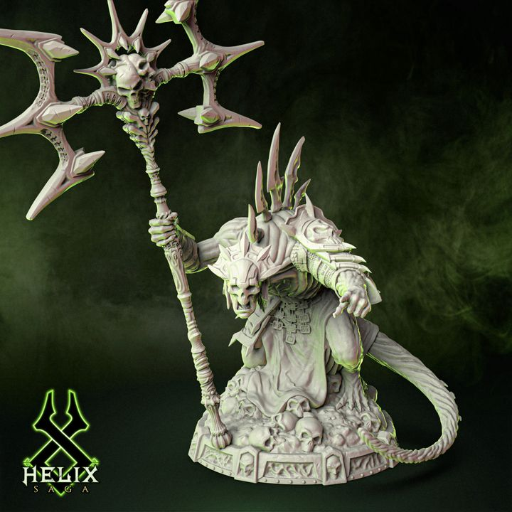 3D Printable Korlak’ Jiir The Third Necromancer – Nes’ken Miniature STL ...