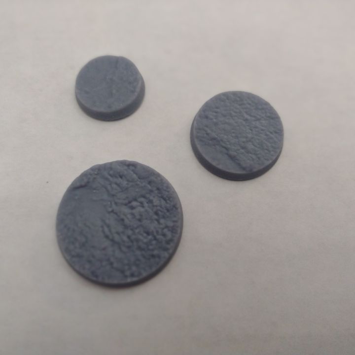 3D Printable Muddy Earth - Round Bases [Sample Pack] by Skotia Labs