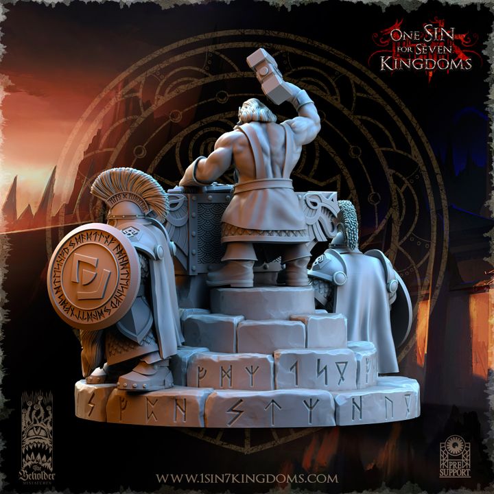 3D Printable Dwarven Kingdoms Thunder Forge by The Beholder Miniatures