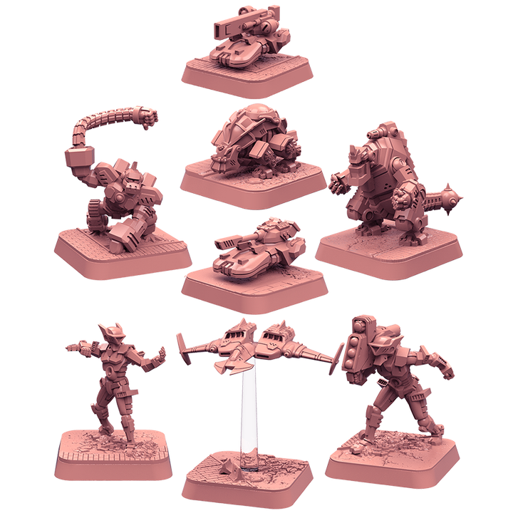3D Printable Uber Corp International Units by Privateer Press