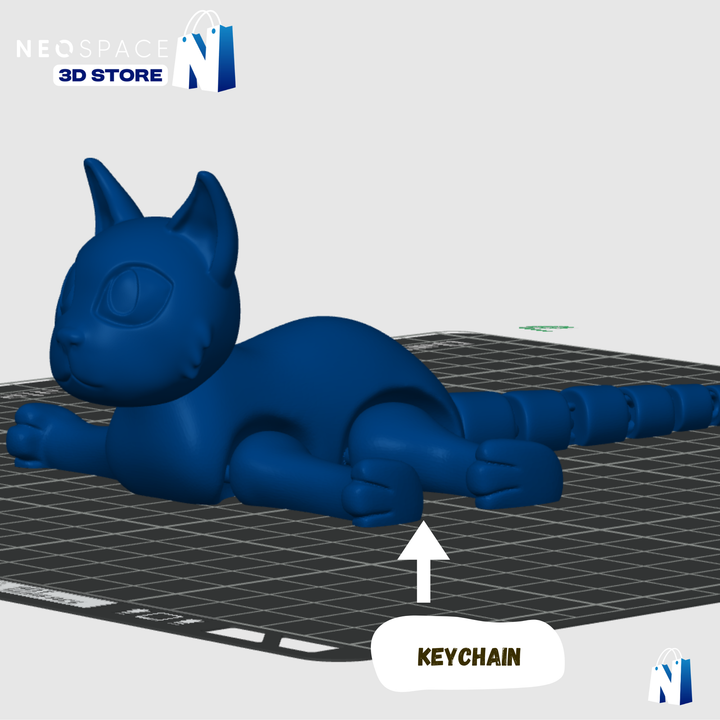 3D Printable FLEXI CAT by Neo Space 3D Store