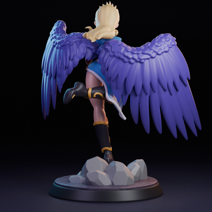 3D Printable Winged Princess Nina, Skybound Grace of Windia by Lavender Devilry