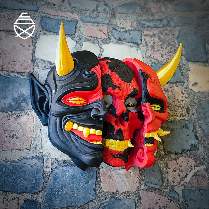 3D Printable Behind Oni by PipeCox