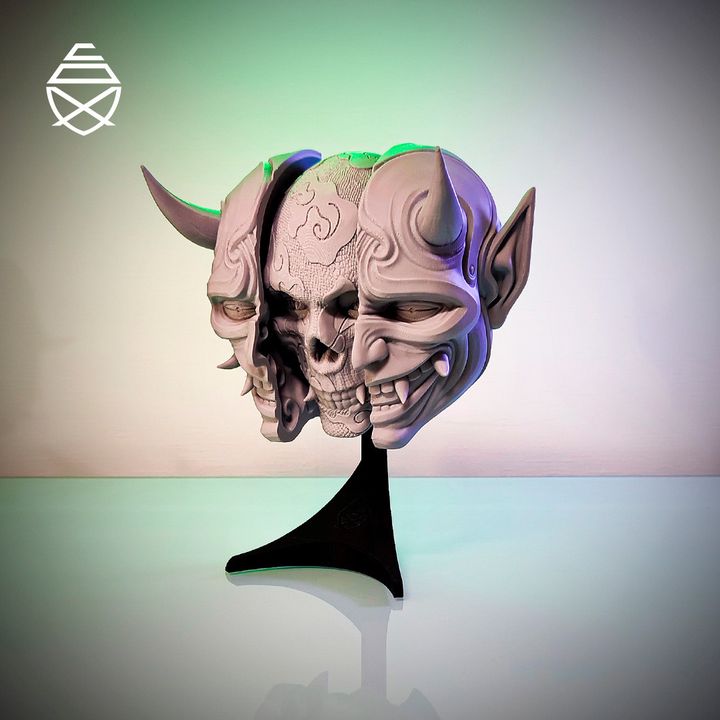 3D Printable Behind Oni by PipeCox