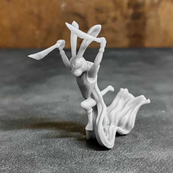 3D Printable Hare-Kin Rogue - Cantrip Craftworks by Cantrip Craftworks