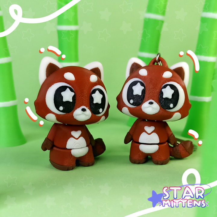 3D Printable Cute Flexi Red Panda by Star Mittens