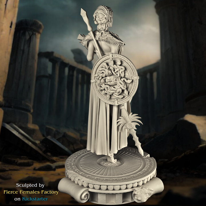 3D Printable Athena: Greek Goddess of War [Merchant L/T] by Sol ...