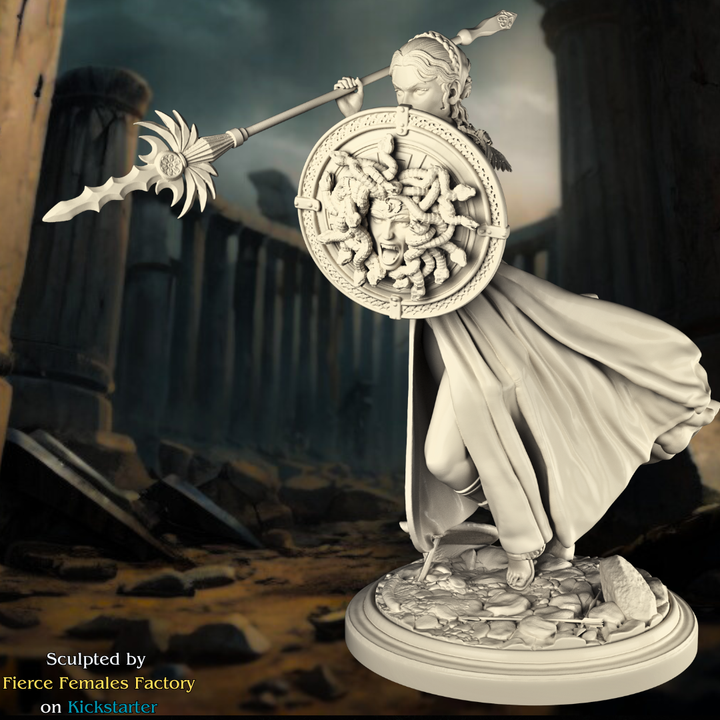 3D Printable Athena: Greek Goddess of War [Merchant L/T] by Sol ...