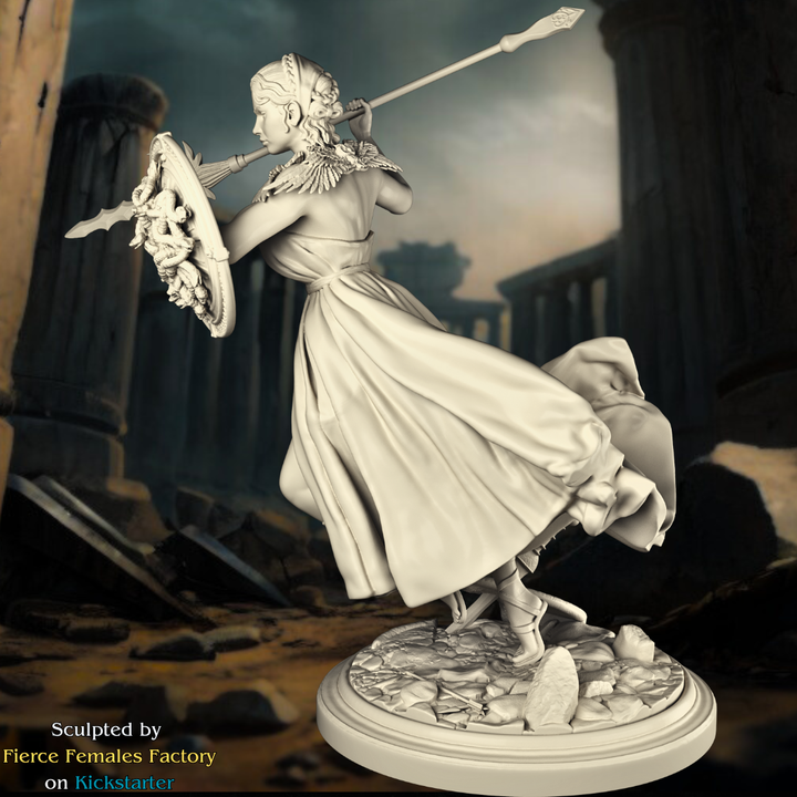 3D Printable Athena: Greek Goddess of War [Merchant L/T] by Sol ...