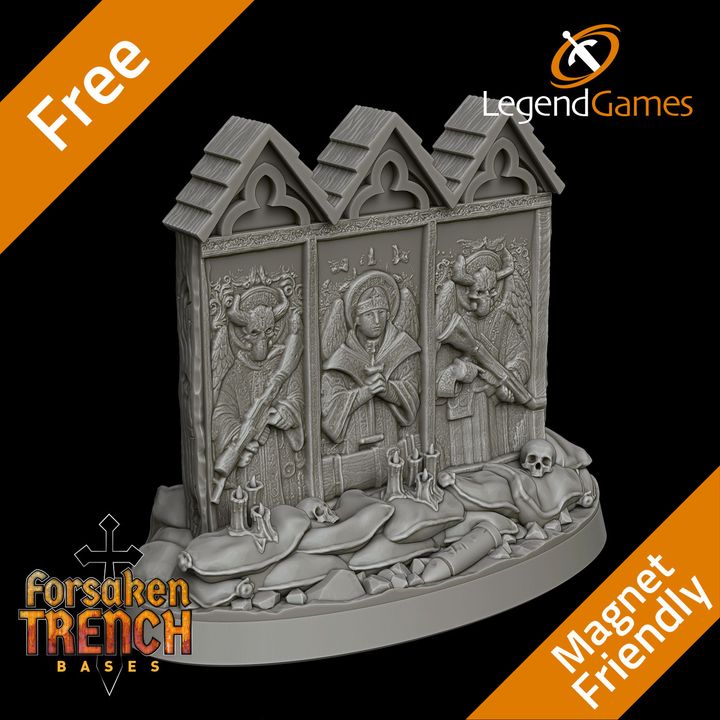 3D Printable LegendGames FREE Trench Crusade Terrain - Holy Triptych ...