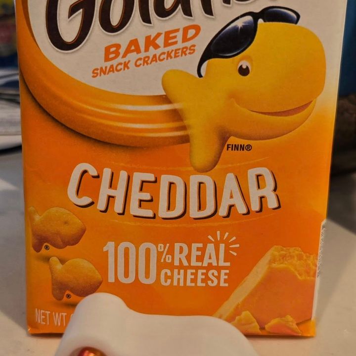 3D Printable Goldfish Cracker Clicker Fidget and Keychain by Jambaby ...