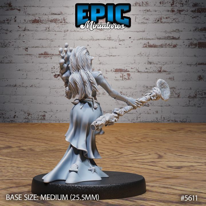 3D Printable River Hag Magic / Water Witch / Forest Wizard / Old Female ...