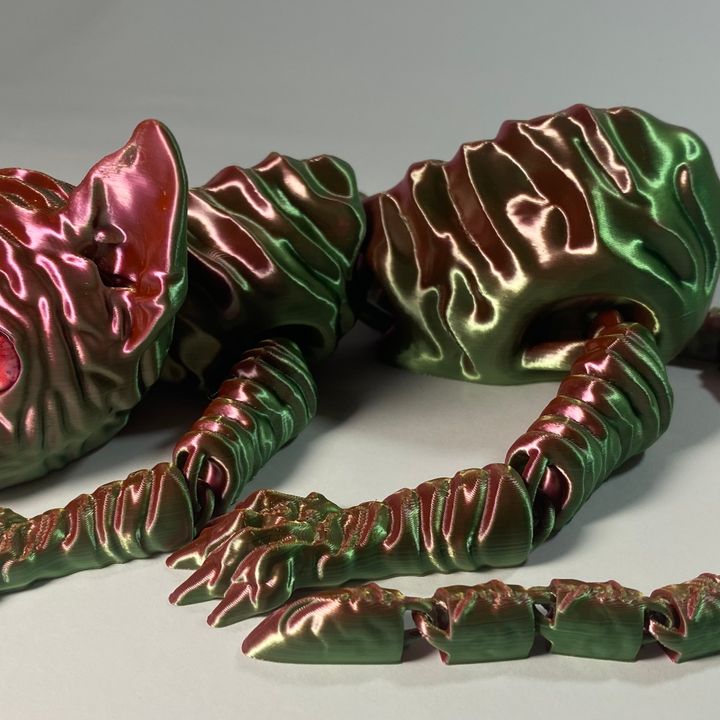 3D Printable 😼 FLEXI ARTICULATED CAT SPHYNX – NO FUR 🧴, ALL FLEX 🔄 ...