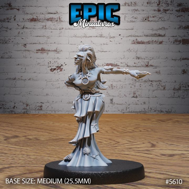 3D Printable River Hag Set / Water Witch / Forest Wizard / Old Female ...