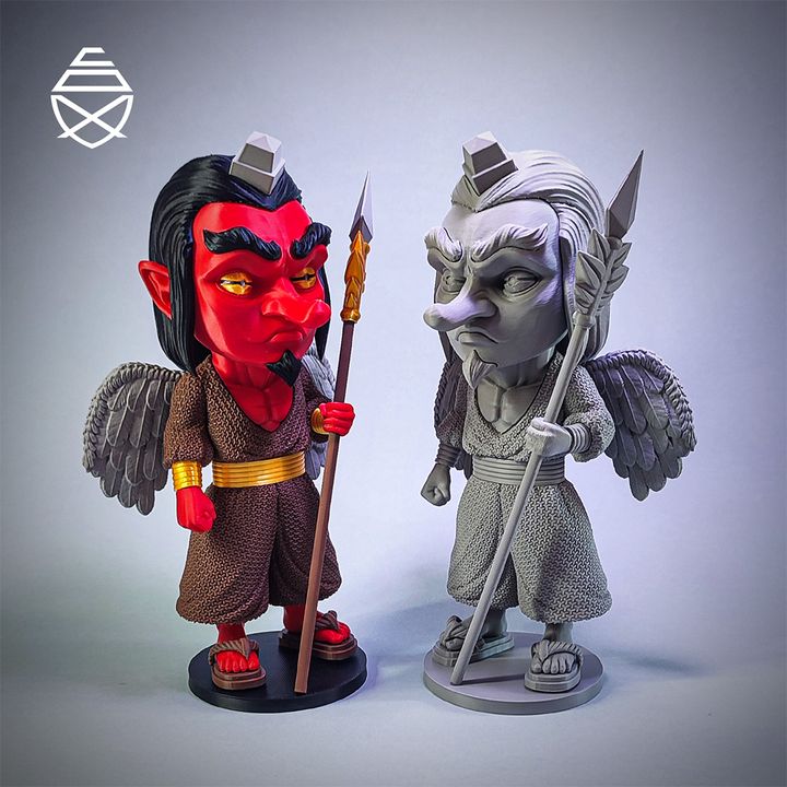 3D Printable Tengu Chibi by PipeCox
