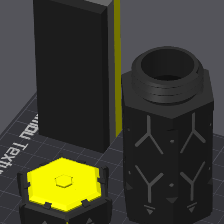 3D Printable Booster Container / Storage 3mf Prop Replica Decoration by ...