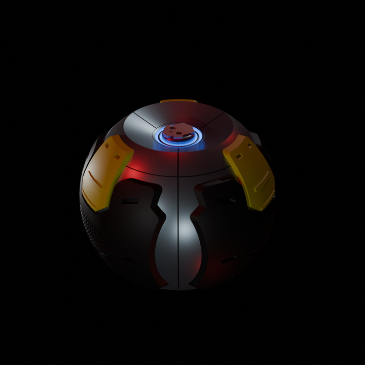 3D Printable Stratagem Ball Container / 3mf 3d print Military Fun Prop ...