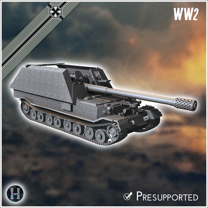3D Printable German WW2 pack No. 12 - Tiger (P) and variants - Germany ...
