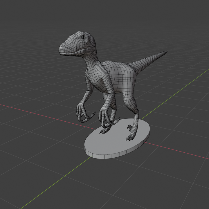 3D Printable Velociraptor Model by Stanley