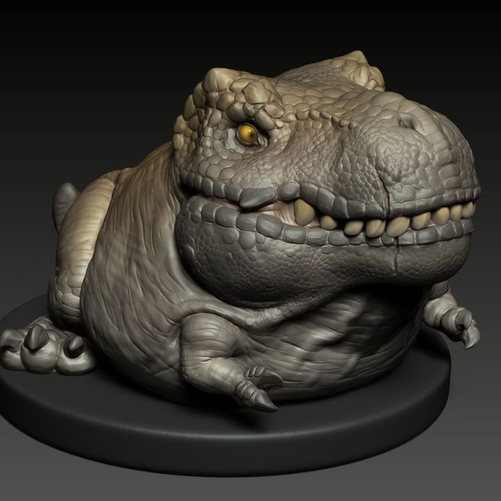 3D Printable T-rex Frog by Art of V