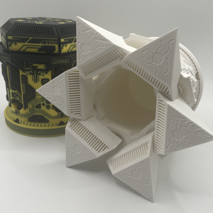 3D Printable Mechanical Box Container / Print in place by Joshua Elias
