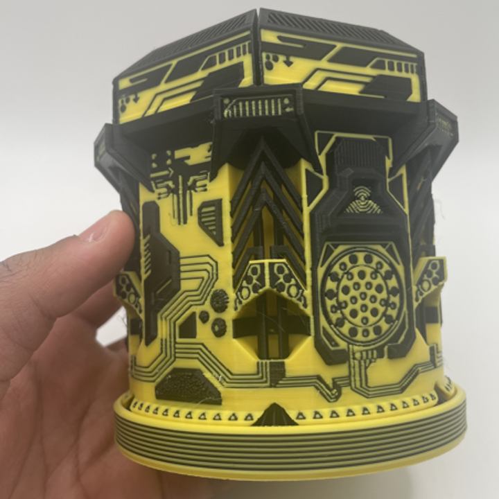 3D Printable Mechanical Box Container / Print in place by Joshua Elias
