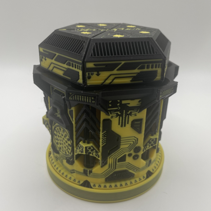 3D Printable Mechanical Box Container / Print in place by Joshua Elias