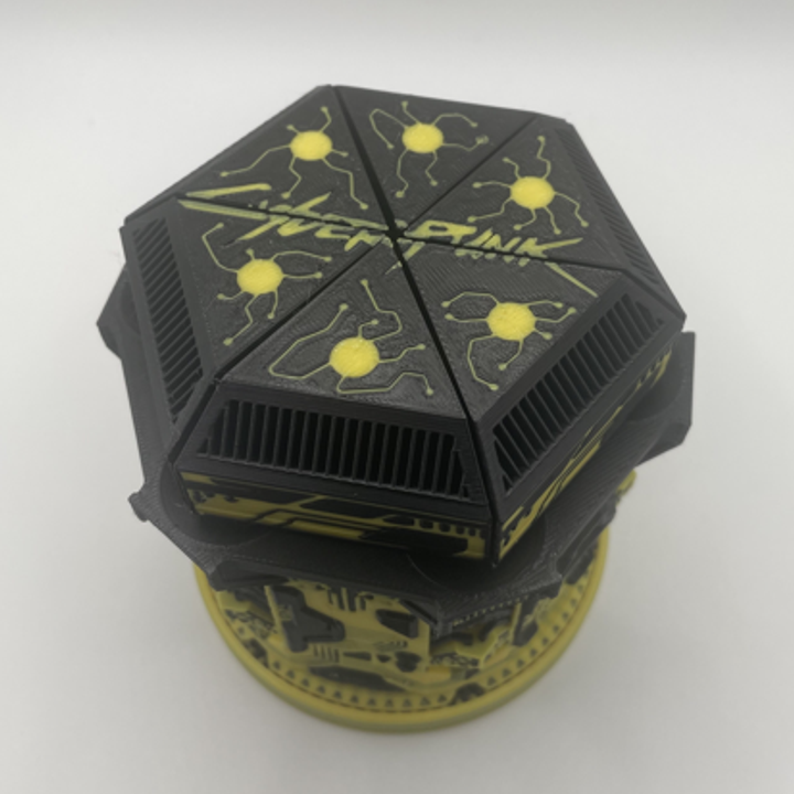3D Printable Mechanical Box Container / Print in place by Joshua Elias