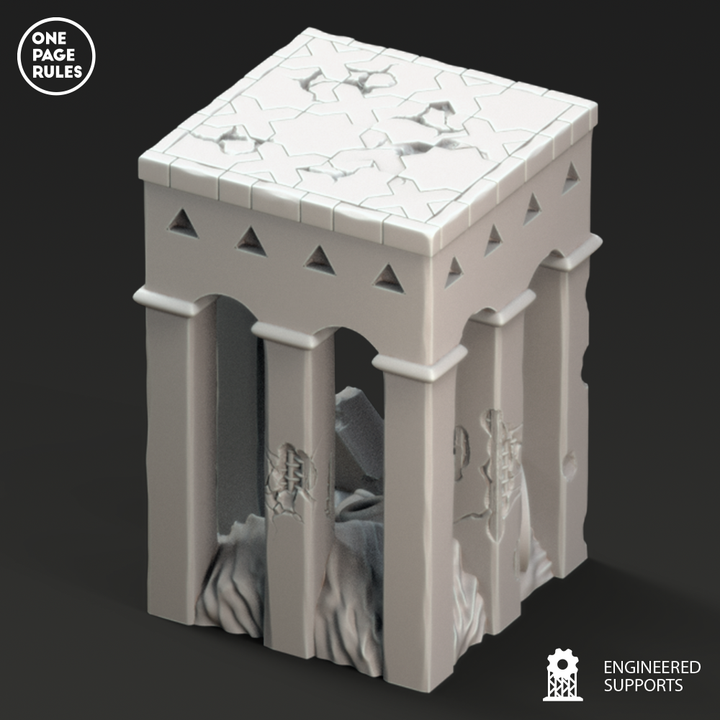 3D Printable Desert Platforms Terrain by One Page Rules