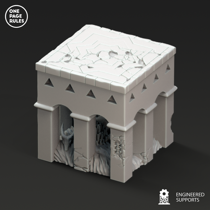 3D Printable Desert Platforms Terrain by One Page Rules