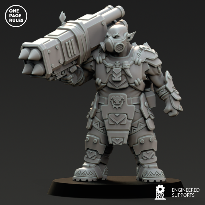 3D Printable Veteran Specialists - Orc Marauders by One Page Rules