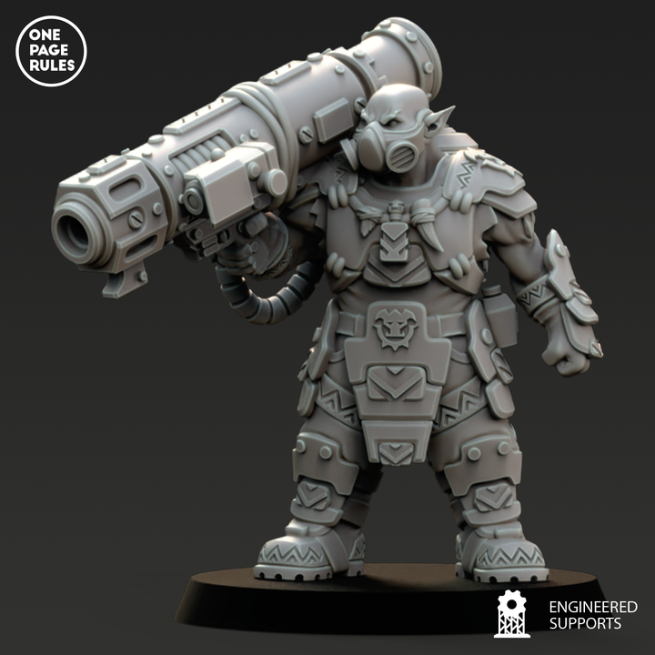 3D Printable Veteran Specialists - Orc Marauders by One Page Rules