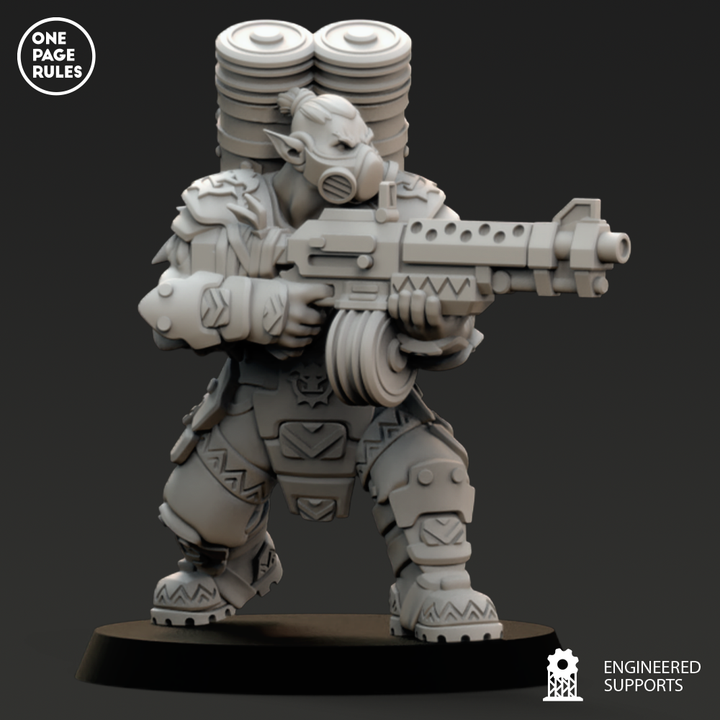 3D Printable Veteran Specialists - Orc Marauders by One Page Rules
