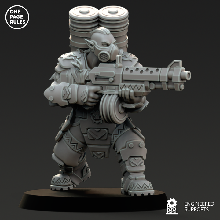 3D Printable Veteran Specialists - Orc Marauders by One Page Rules