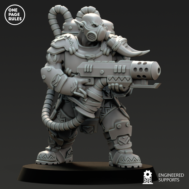 3D Printable Veteran Specialists - Orc Marauders by One Page Rules