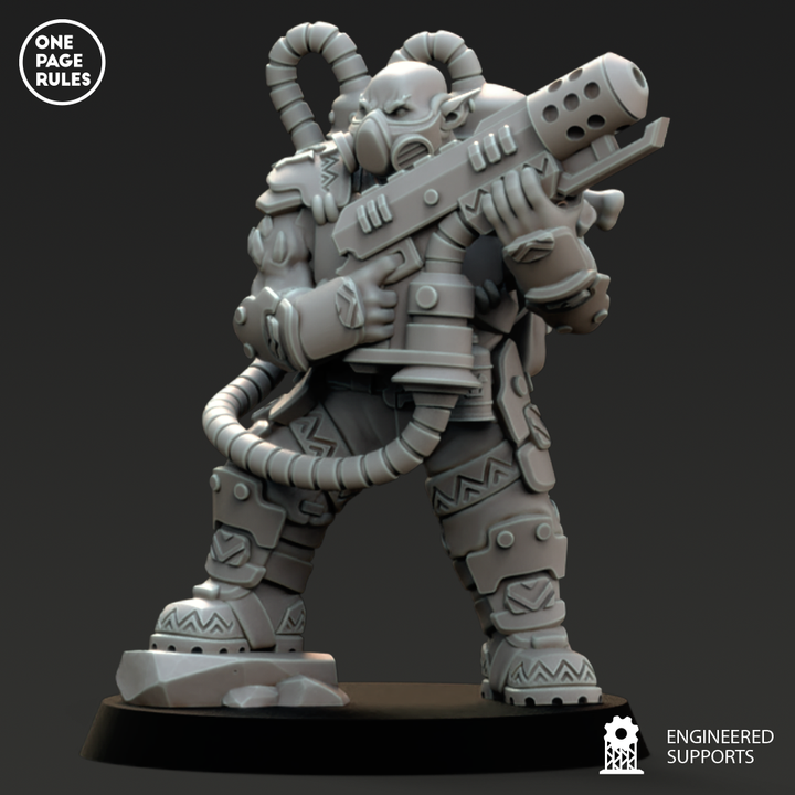 3D Printable Veteran Specialists - Orc Marauders by One Page Rules