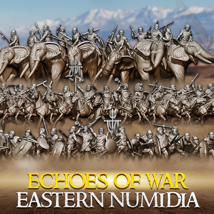 3D Printable Echoes of War - Eastern Numidia Faction Pack by ResinWarfare