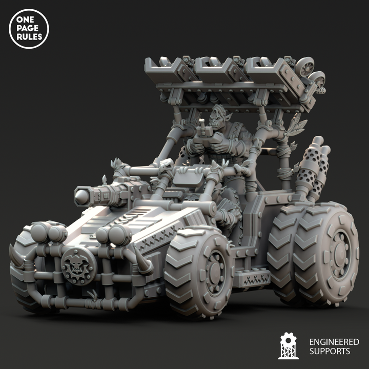 3D Printable Assault Buggy - Orc Marauders by One Page Rules