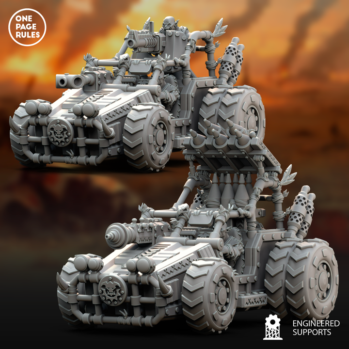 3D Printable Assault Buggy - Orc Marauders by One Page Rules