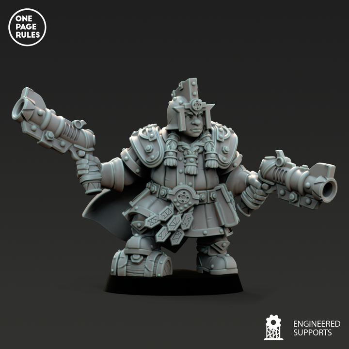 3D Printable Dwarf Champion - Dwarves by One Page Rules