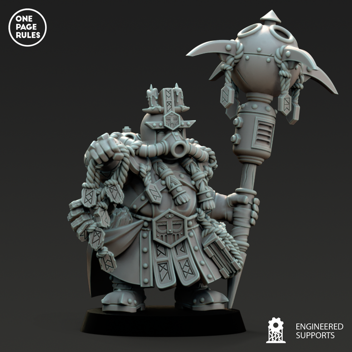 3D Printable Dwarf Champion (Rune Lord) - Dwarves by One Page Rules