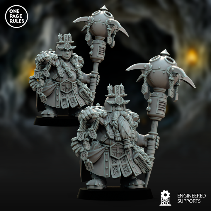 3D Printable Dwarf Champion (Rune Lord) - Dwarves by One Page Rules