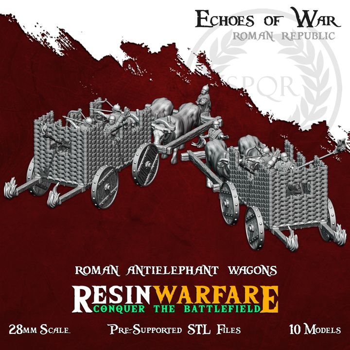 3D Printable Echoes of War - Roman Republic Faction Pack by ResinWarfare