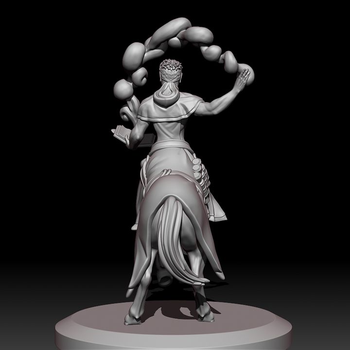 3D Printable Caedes the centaur Wizard by Sol