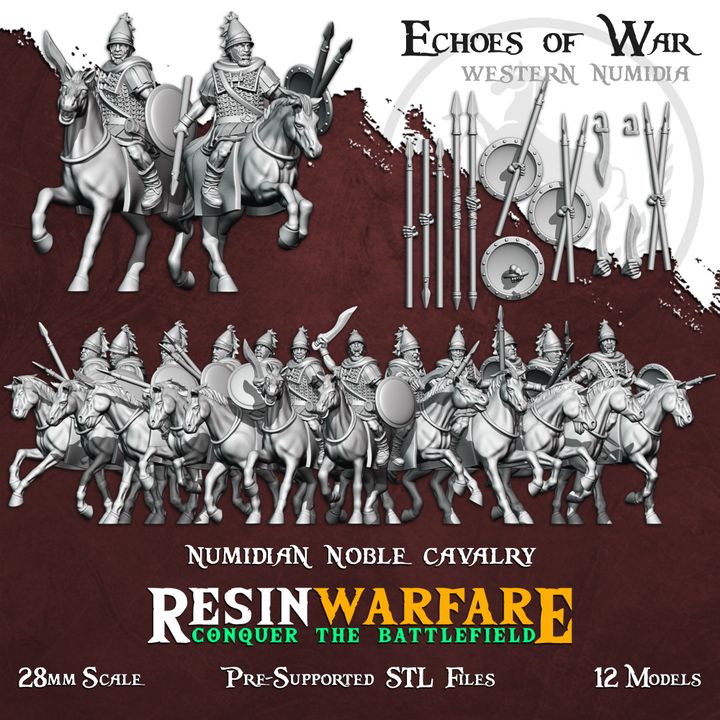 3D Printable Numidian Noble Cavalry - Echoes of War: Punic Wars by ...