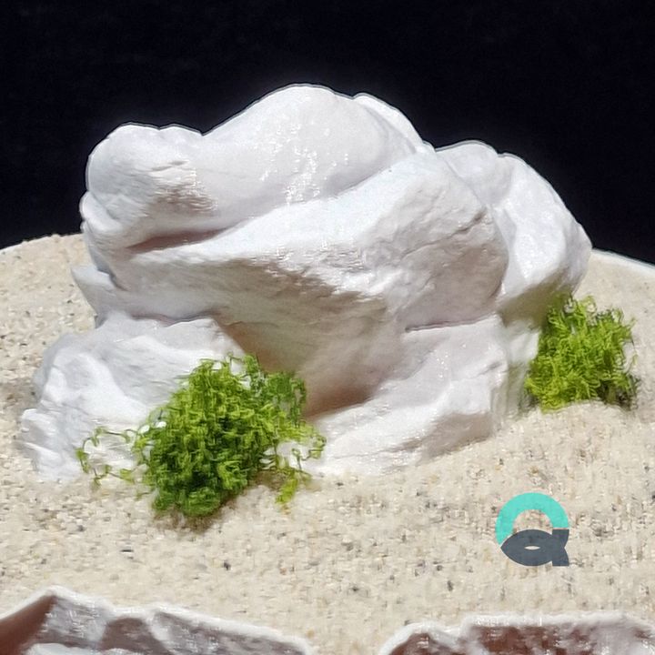 3D Printable 4 Aquarium & Terrarium Caves Bundle, Natural Look Rocky ...