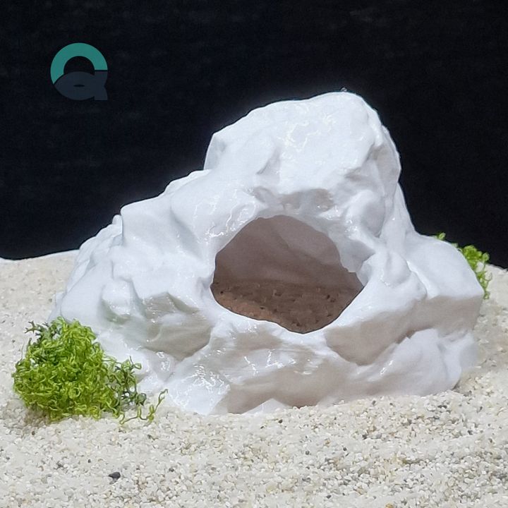 3D Printable 4 Aquarium & Terrarium Caves Bundle, Natural Look Rocky ...