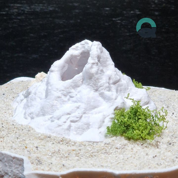 3D Printable 4 Aquarium & Terrarium Caves Bundle, Natural Look Rocky ...
